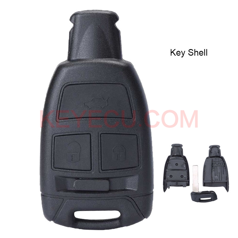 Smart Remote Key Shell 3 Button for Fiat 500 Bravo Croma Ducato Punto ...