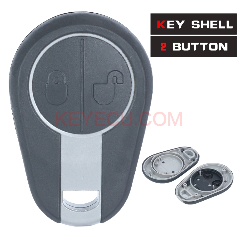 2 Buttons Replacement Smart Car Key Housing Case For Volvo Evro 5 VNL ...